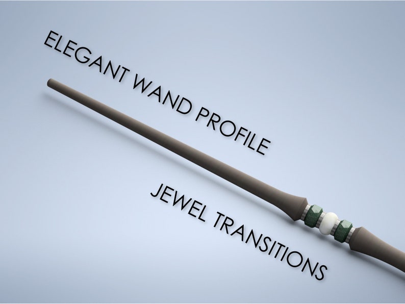 Bejeweled Magic Wand - 3D Print File - Wizard Wand / Witch Wand Digital ...