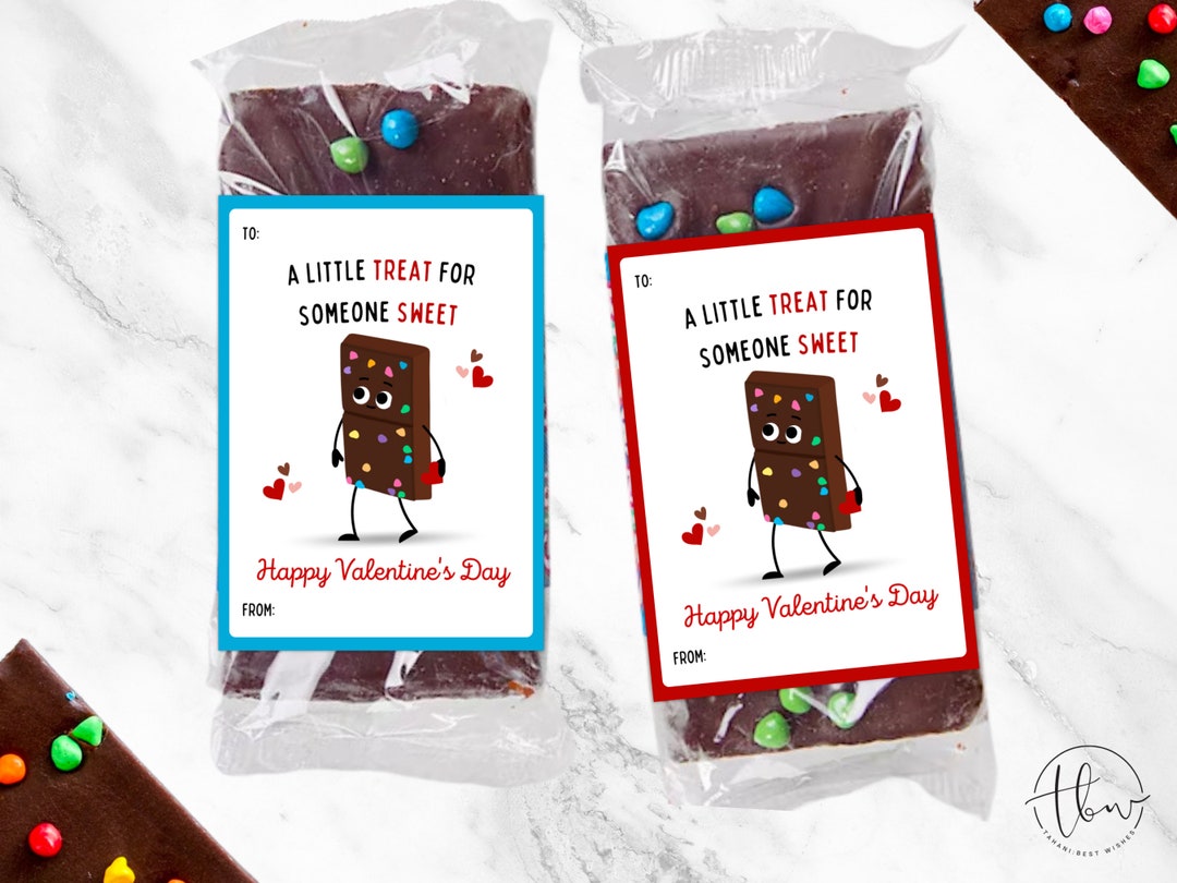 Brownie Valentine's Day Tags, Little Debbie Brownies Labels, Valentines ...