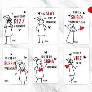 Tween Valentine Cards, Slang Kids Valentines Day Cards, Funny ...