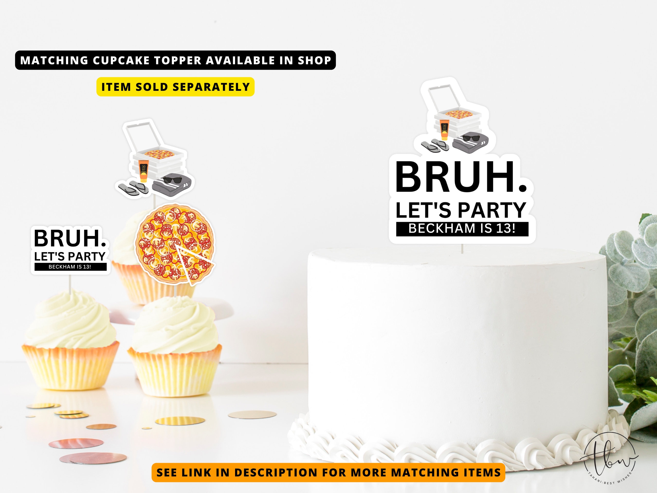 Bruh Birthday Cake Topper Bruh It's My Birthday Cake - Etsy