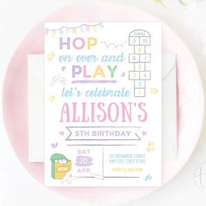 Playground Birthday Invitation, Park Birthday Invitation, Summer Party ...