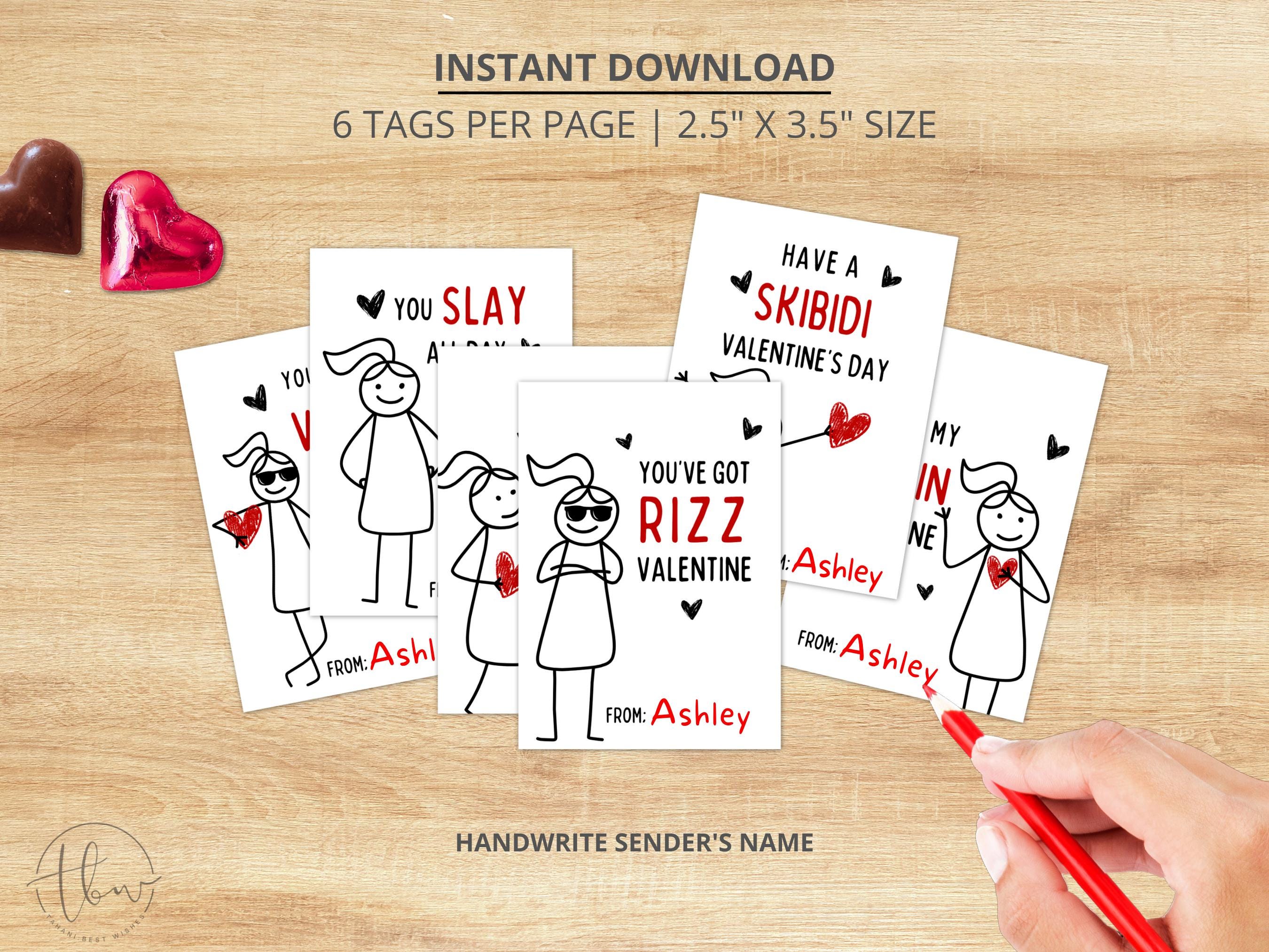 Tween Valentine Cards, Slang Kids Valentines Day Cards, Funny ...