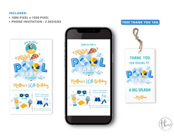 BOY Pizza Pool Party Welcome Sign, Printable, Customized Sign, Pool ...