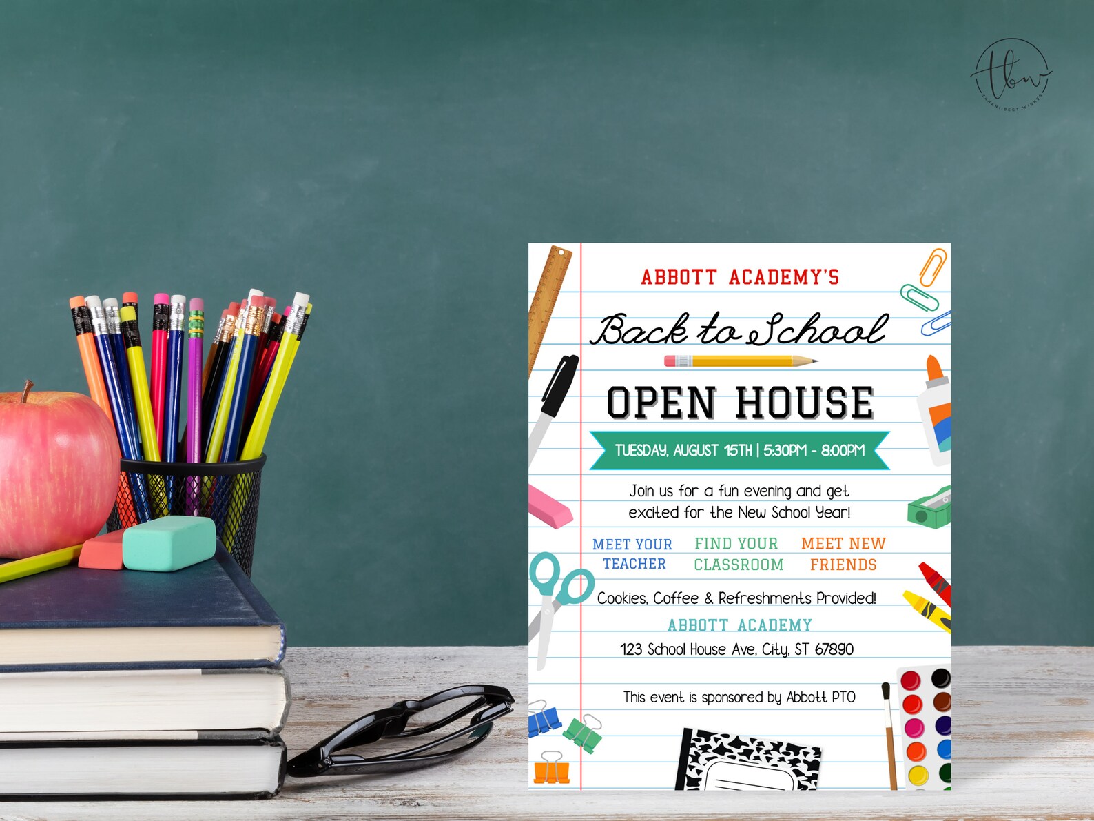 Editable Back to School Open House Flyer, Meet the Teacher Flyer ...