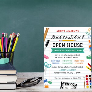 Editable Back to School Open House Flyer, Meet the Teacher Flyer ...