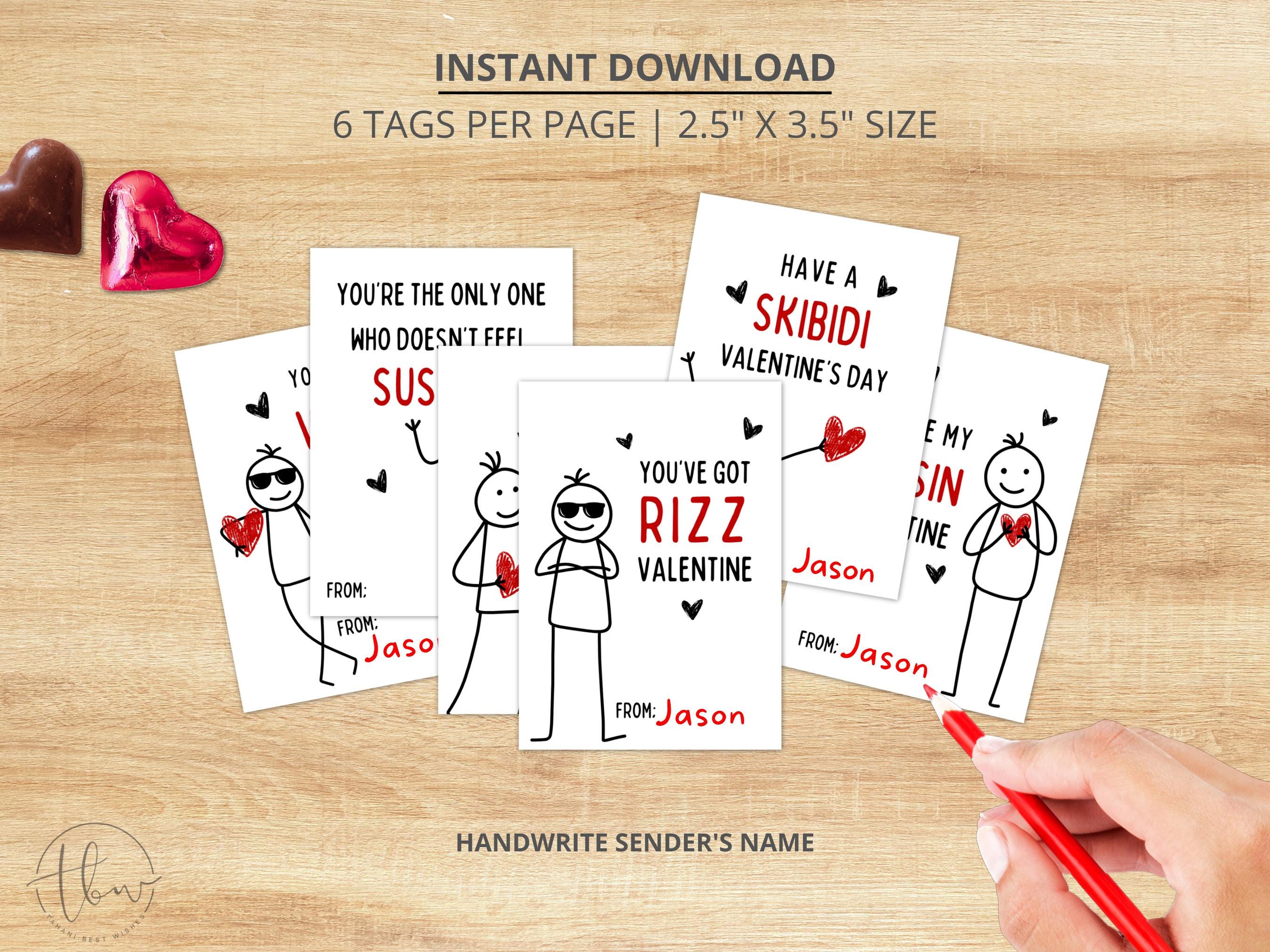 Tween Valentine Cards, Slang Kids Valentines Day Cards, Funny ...