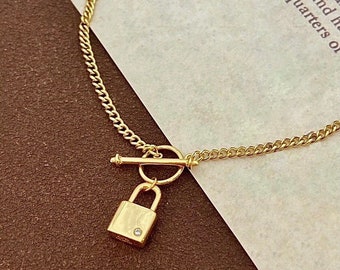 Solid Gold Lock - Etsy