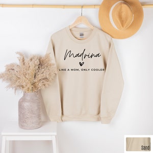 Madrina Like A Mom Only Cooler Sweatshirt, Godmother Sweatshirt for ...