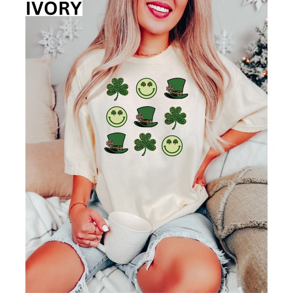 Shamrock Smiley Face Etsy