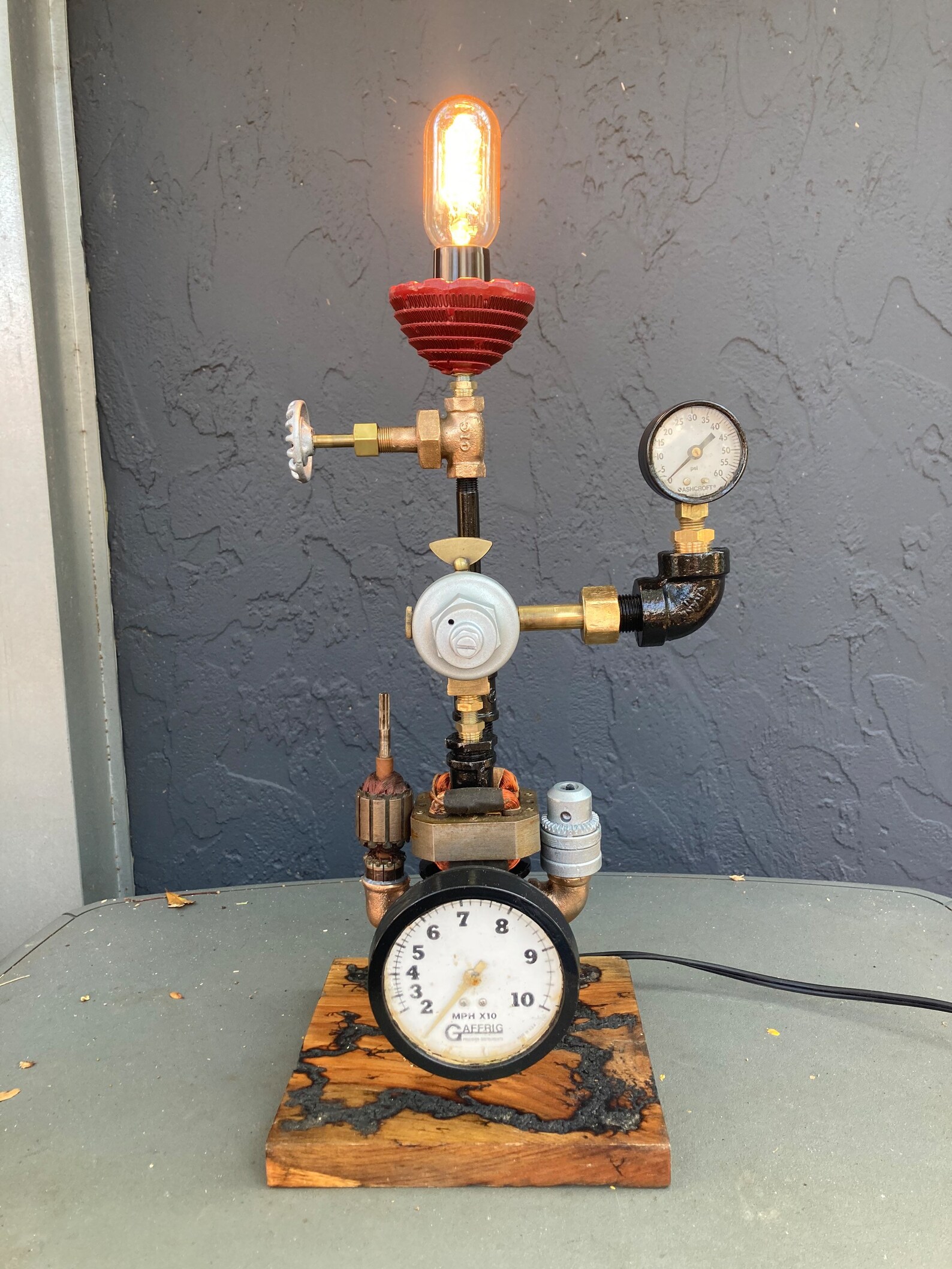 Industrial Pipe Steam Punk Table Lamp - Unique. - Etsy