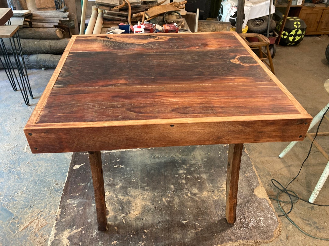 Rustic Reclaimed Wood Cocktail Table / End Table / Nightstand / Plant ...
