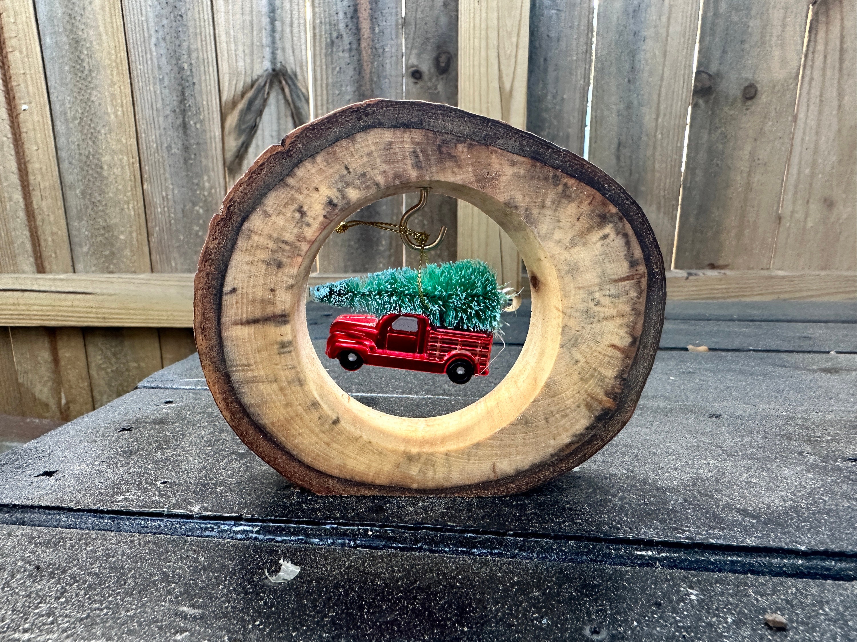 Rustic Wood Display Ring for Miniature Ornaments - Etsy