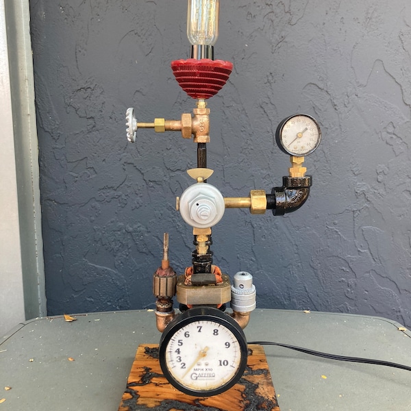 Steam Punk Lamp - Etsy