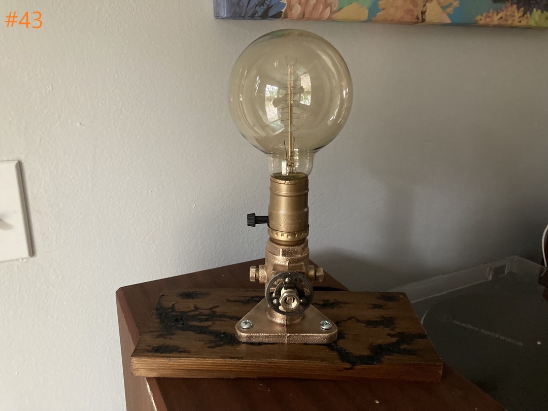 Industrial Steam Punk Table Lamp - Unique - Etsy