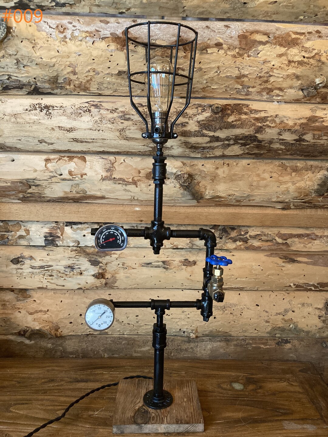 Industrial Pipe Steam Punk Table Lamp Unique - Etsy