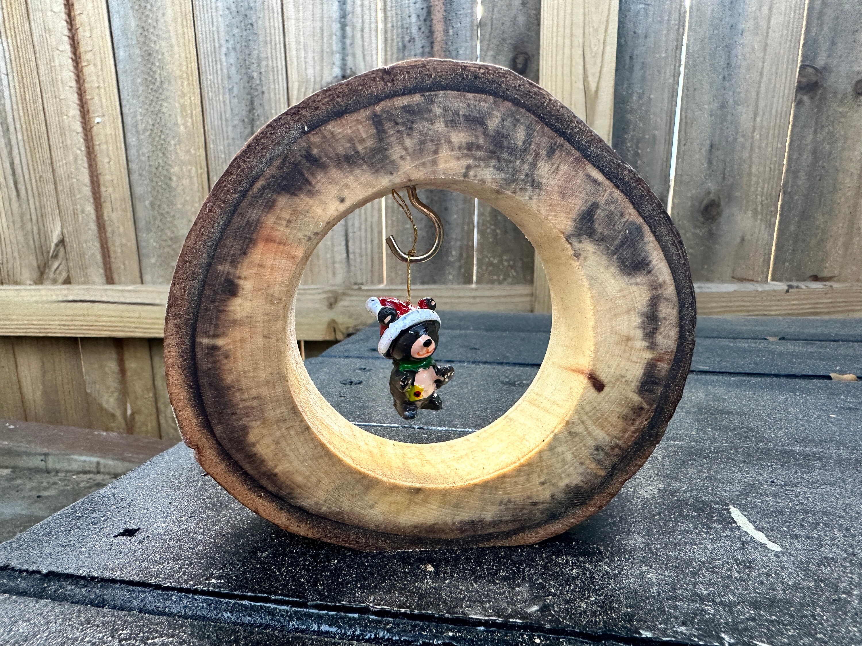 Rustic Wood Display Ring for Miniature Ornaments - Etsy