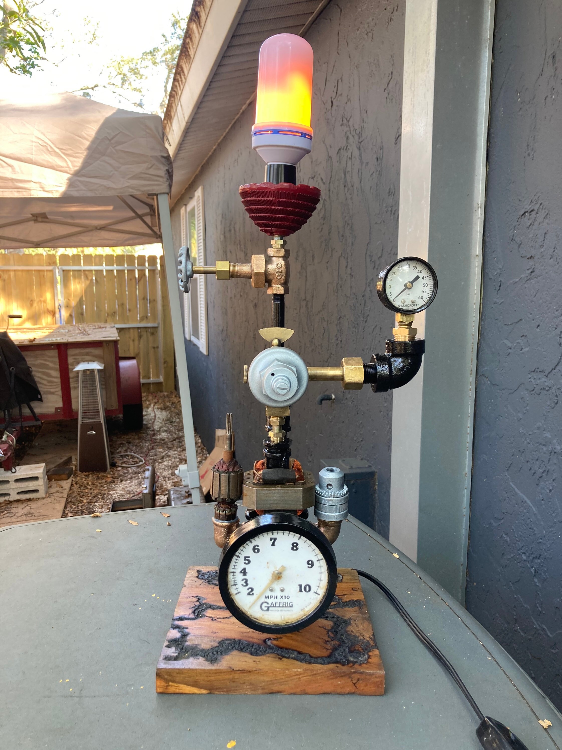 Industrial Pipe Steam Punk Table Lamp - Unique. - Etsy