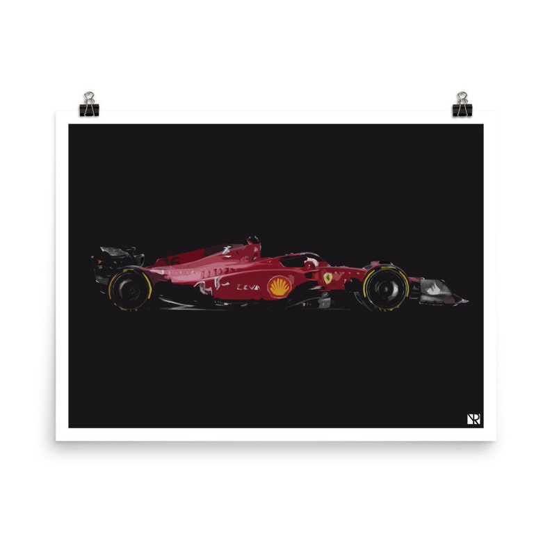 Abstract Ferrari F1-75 Wall Art - DIGITAL FILE - Etsy