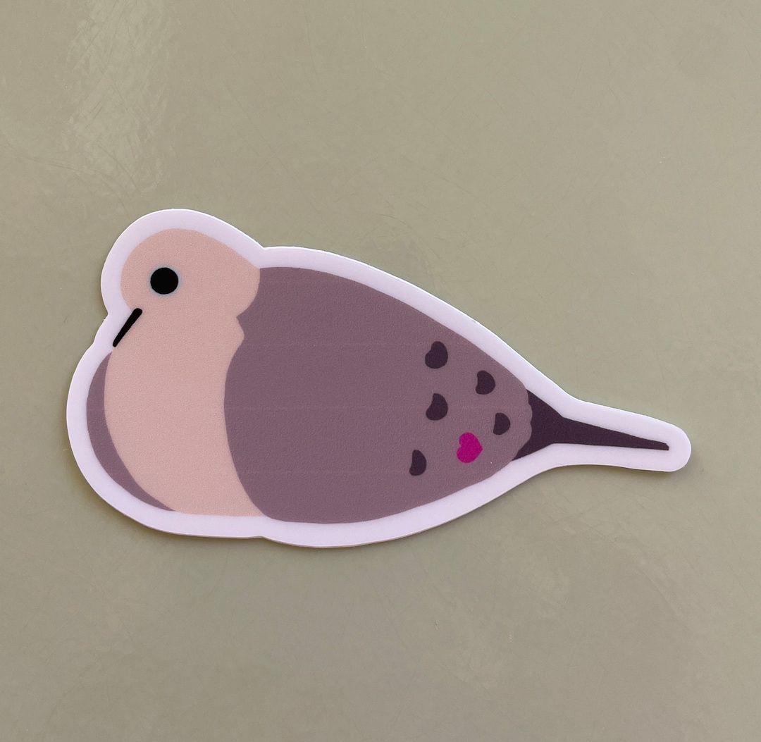 Mourning Dove Sticker Width 3 - Etsy