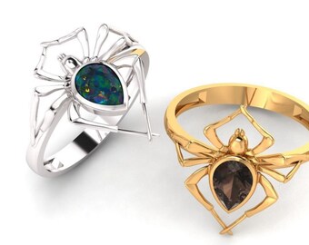 Spider Web Stackable Ring - Etsy