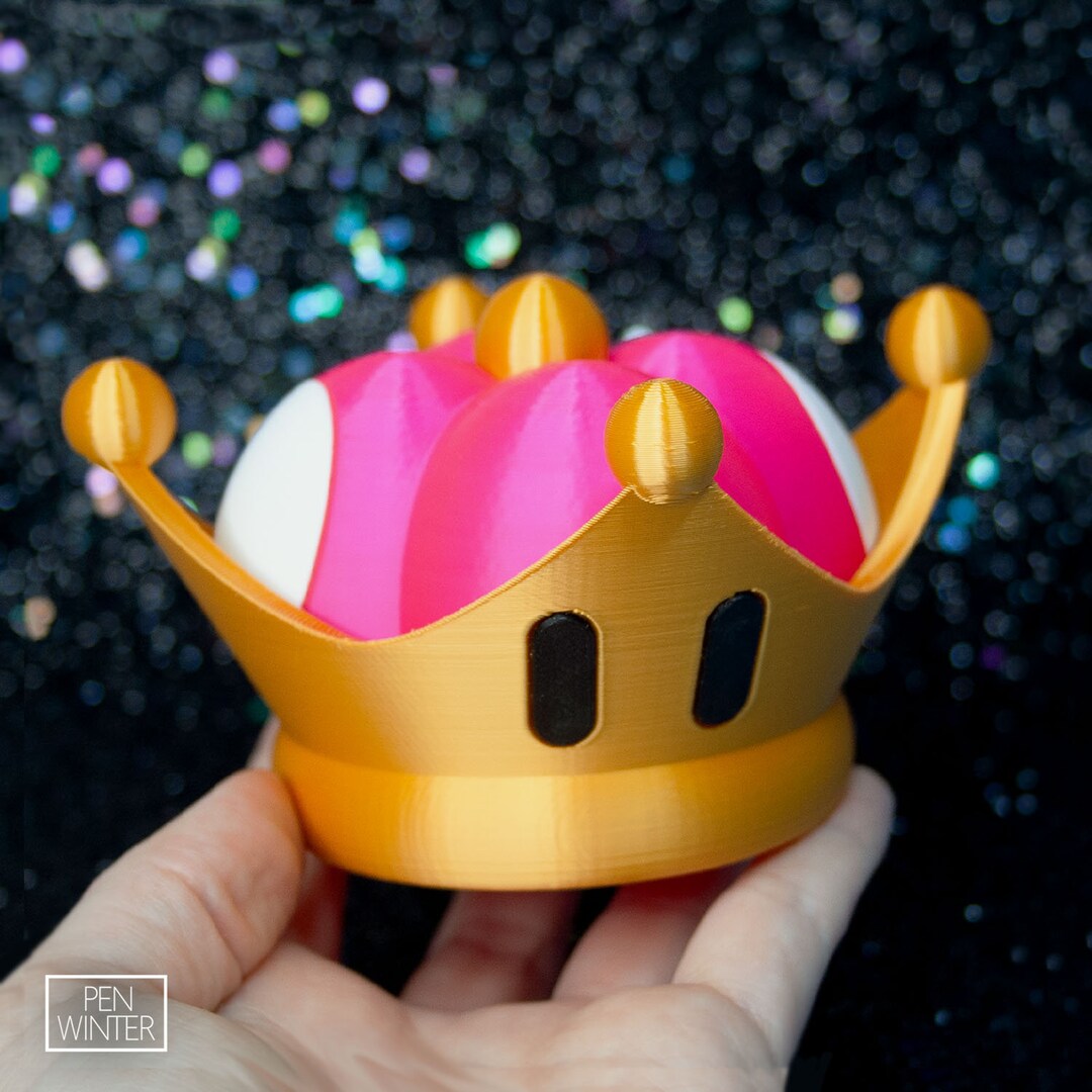 Super Crown Cosplay, 3D Print Bowsette, Booette, Chompette - Etsy UK