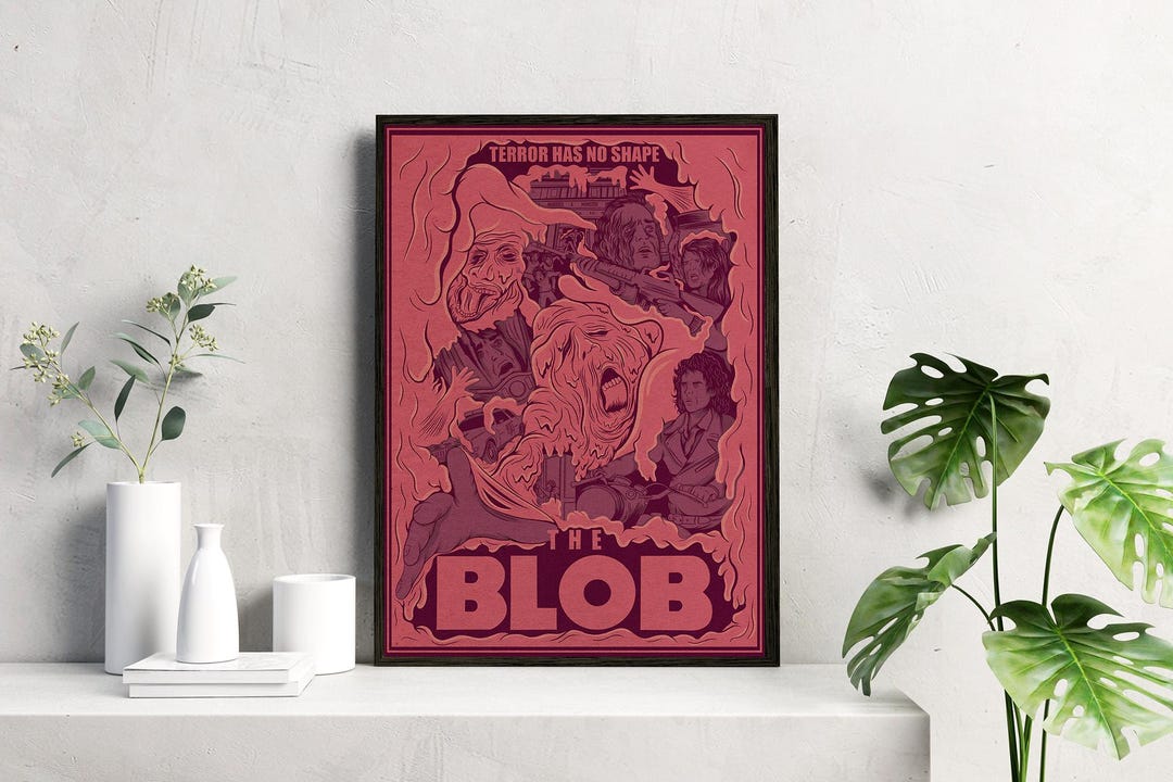 The Blob | Creature Horror Artwork | Vintage-style Monster Movie Print ...