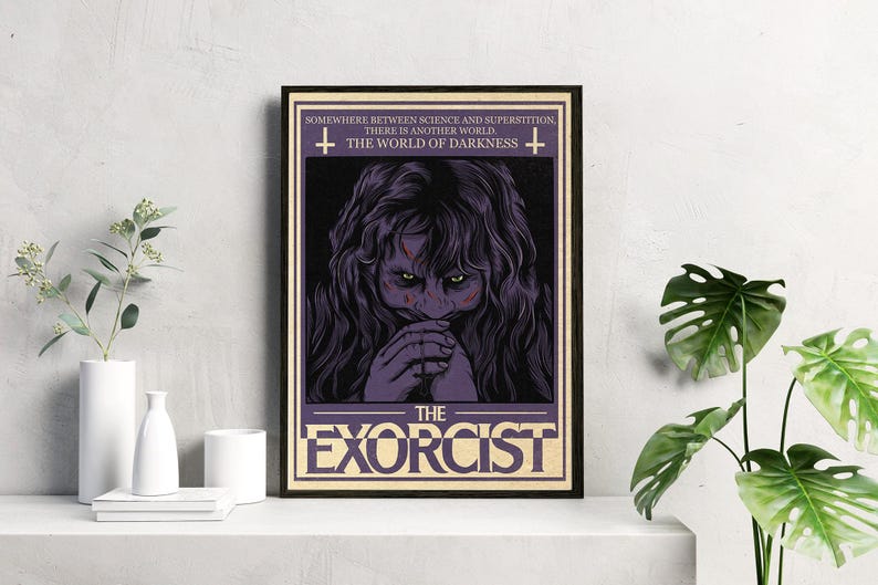 The Exorcist | Horror Artwork | Vintage-style Possession Thriller Print ...