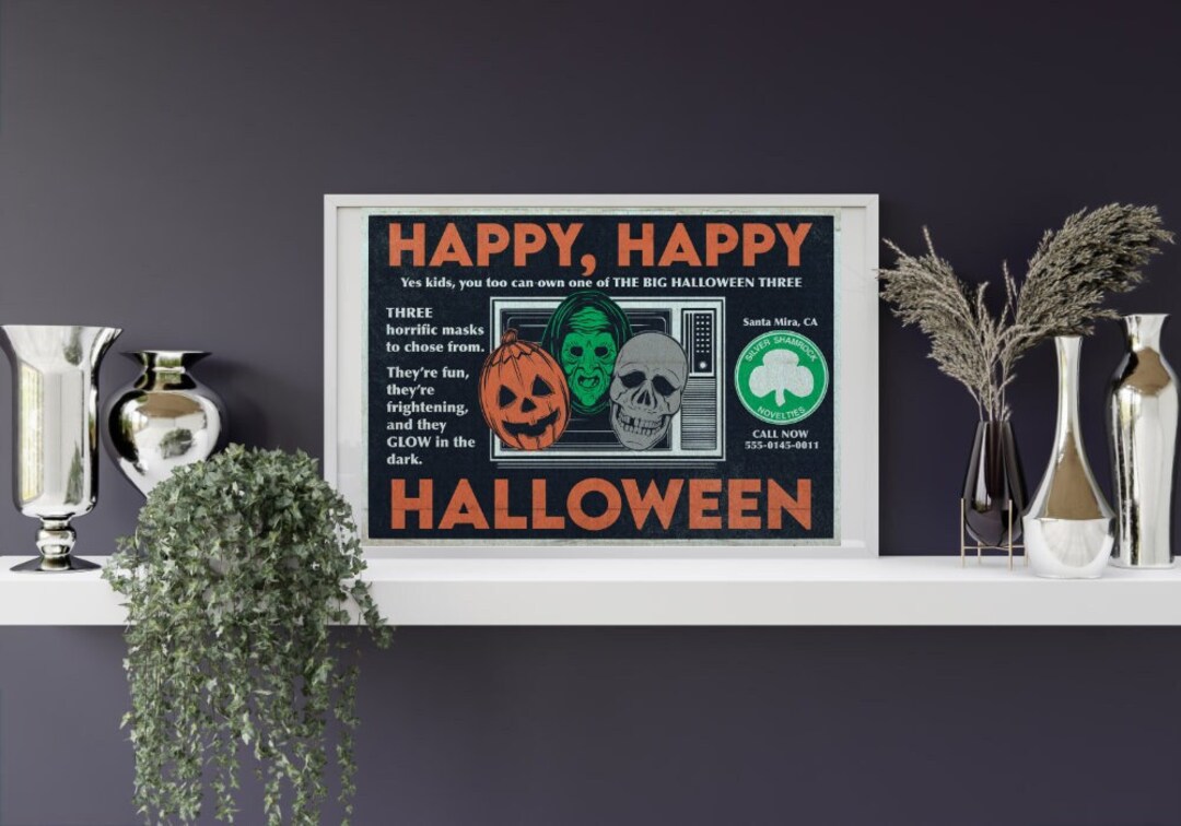 Shamrock Retro 80s Horror Artwork Vintage-style Thriller Print Creepy ...