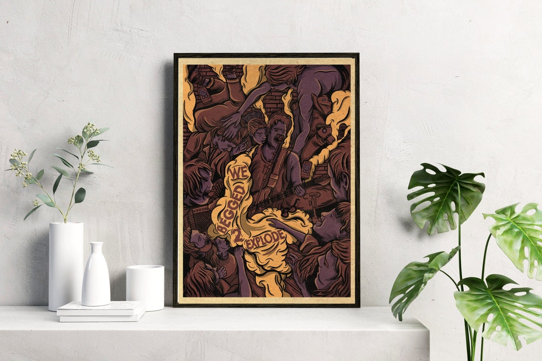 Jeff Rosenstock Art Print We Begged 2 Explode Punk Rock - Etsy