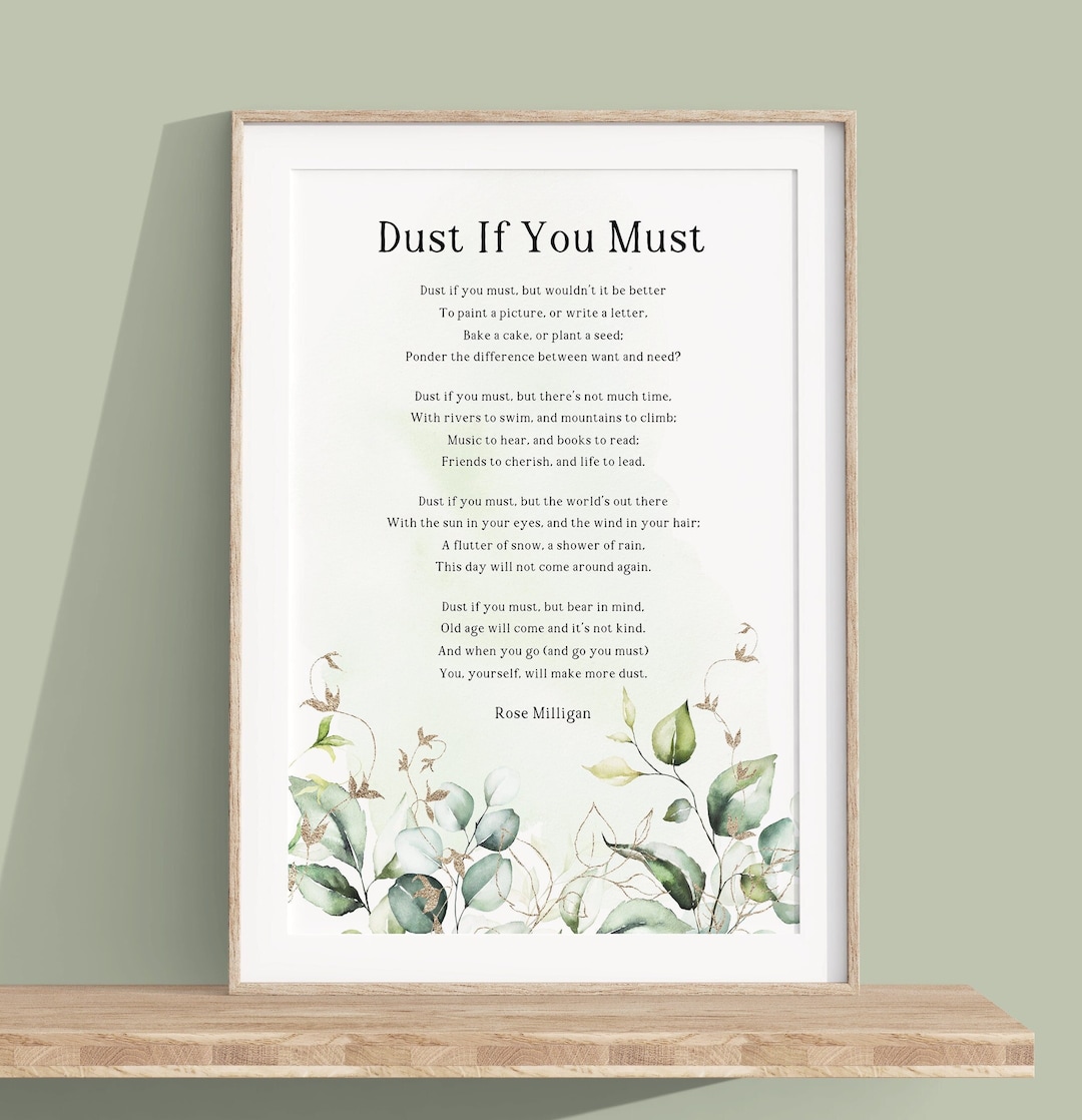 Dust If You Must Print, Rose Milligan, Poetry, Quotes, Inspirational ...