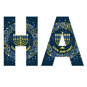 Garland Happy Hanukkah/banner Lettering/hanukkah Decoration/jewish ...