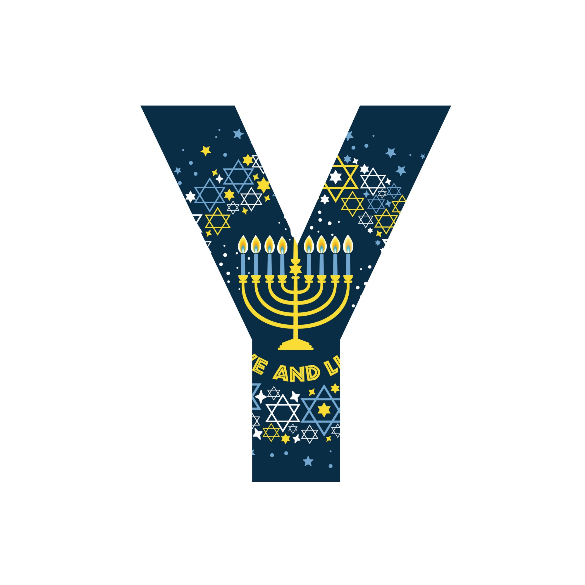 Garland Happy Hanukkah/banner Lettering/hanukkah - Etsy