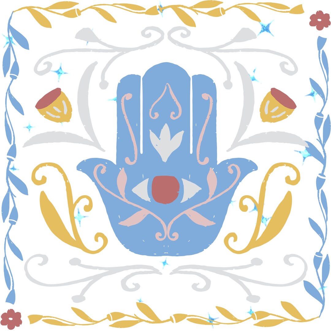 Jewish Symbols Seamless Pattern/digital Paper/printable Digital ...