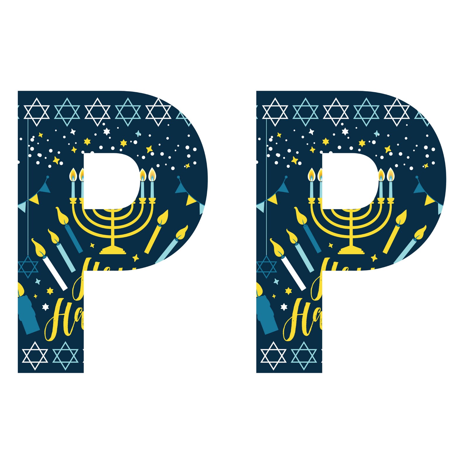 Hanukkah Decoration/garland Happy Hanukkah/banner Lettering/jewish ...