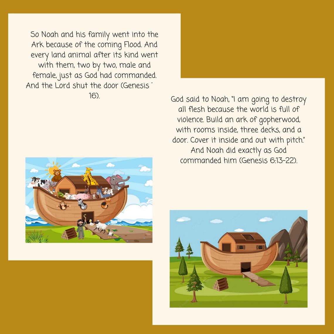 Story of Noahs Ark, Biblical Stories, Bible Unit Study, Genesis for ...