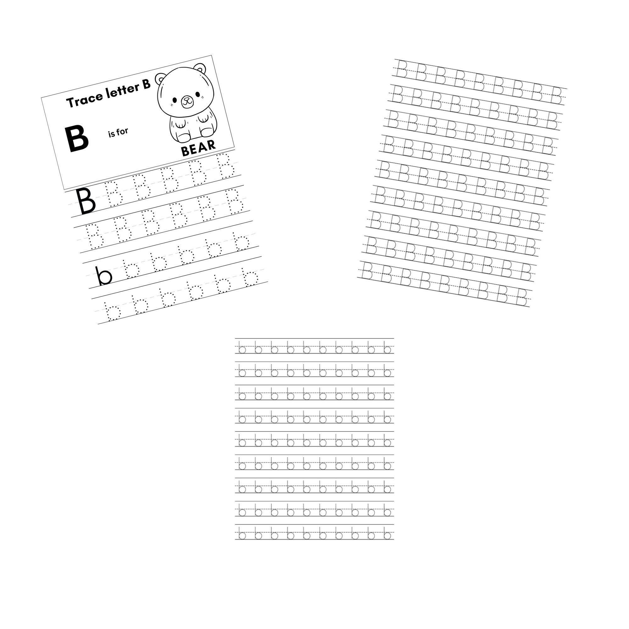Handwriting Practice Workbook, Trace Letters, Alphabet Practice ...