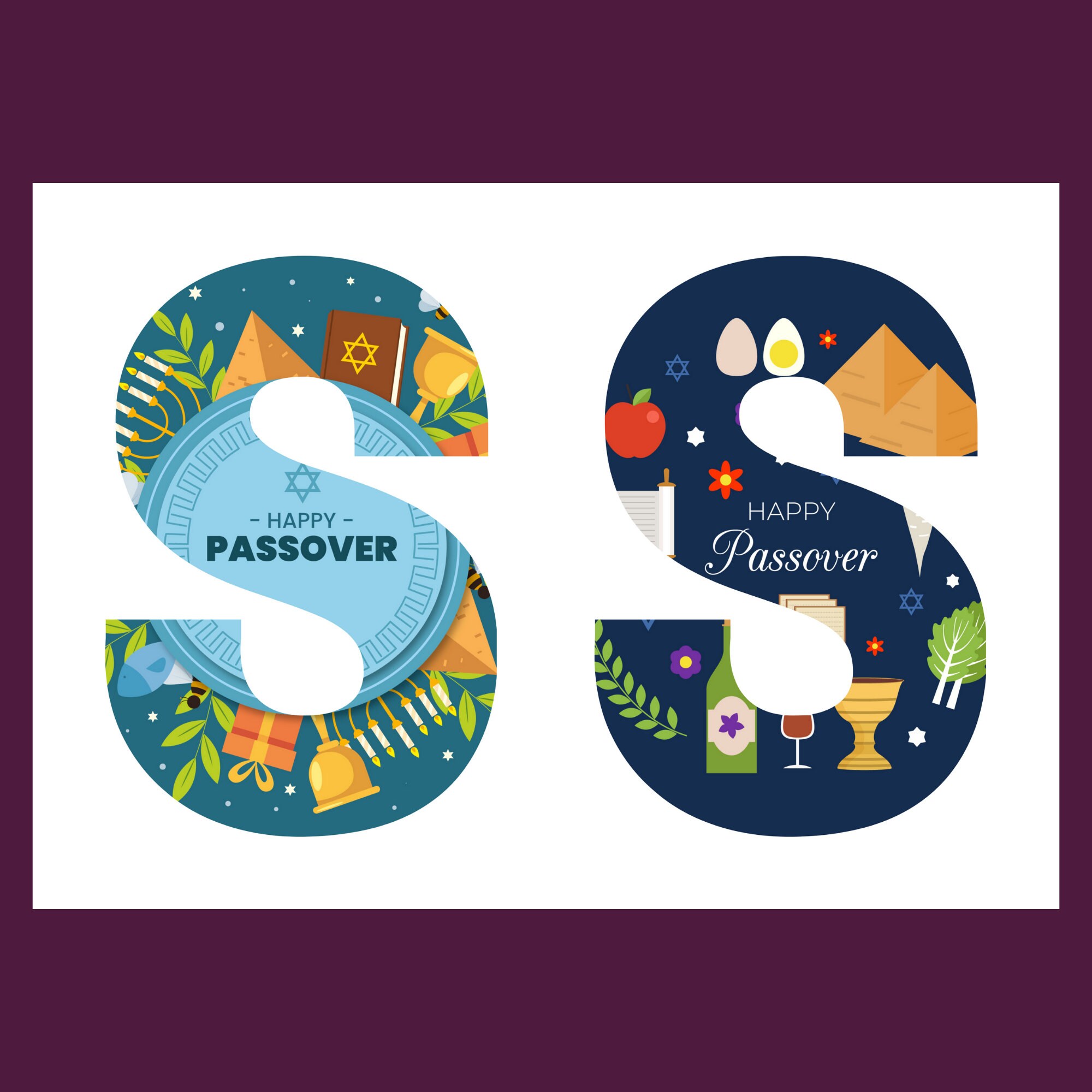 Happy Passover/banner Lettering/passover Decoration/jewish - Etsy