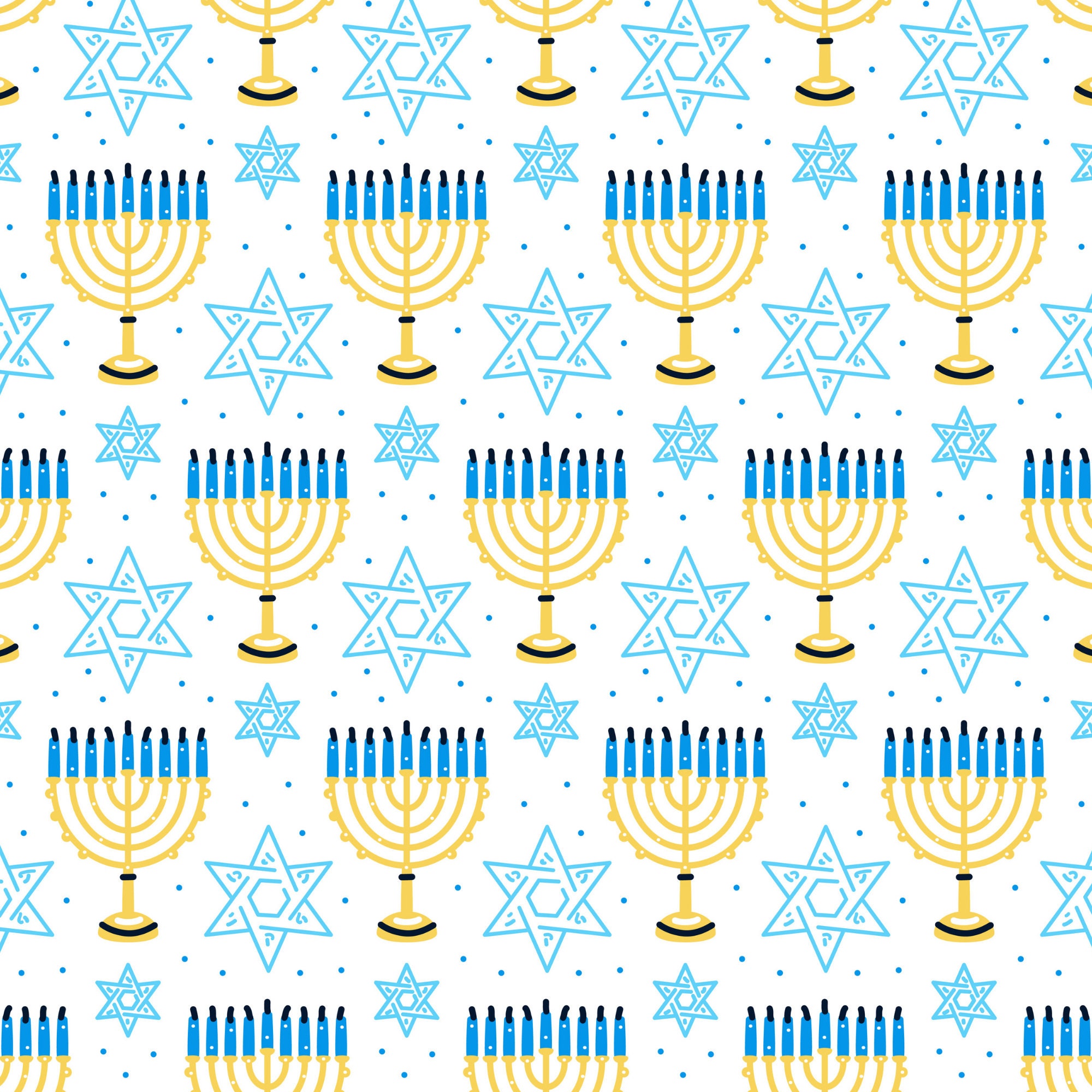 Hanukkah Seamless Pattern / Digital Paper / Pattern Pdf Printable ...