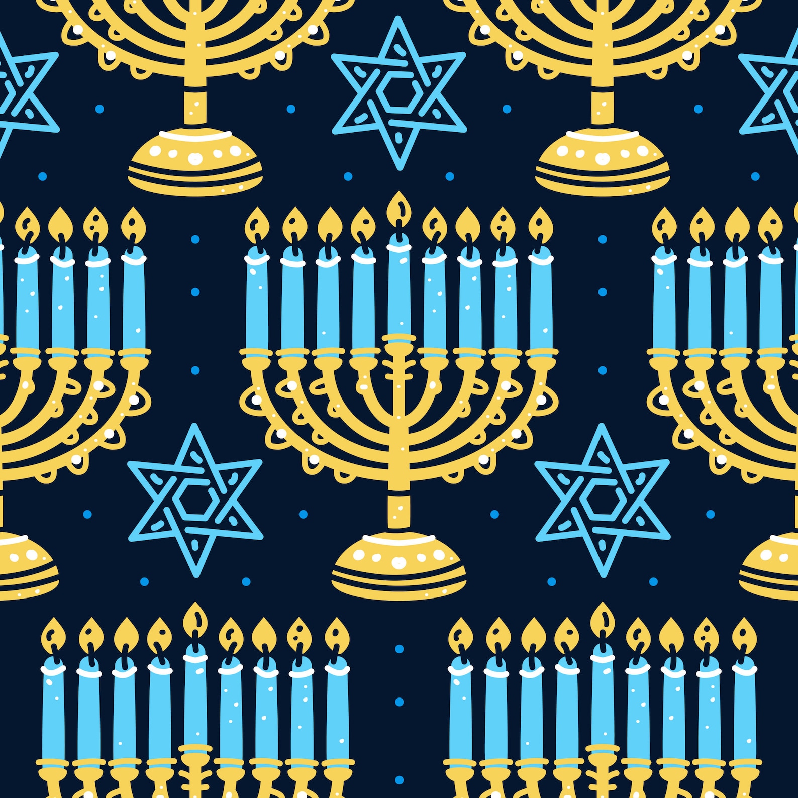 Hanukkah Seamless Pattern / Digital Paper / Pattern Pdf Printable ...