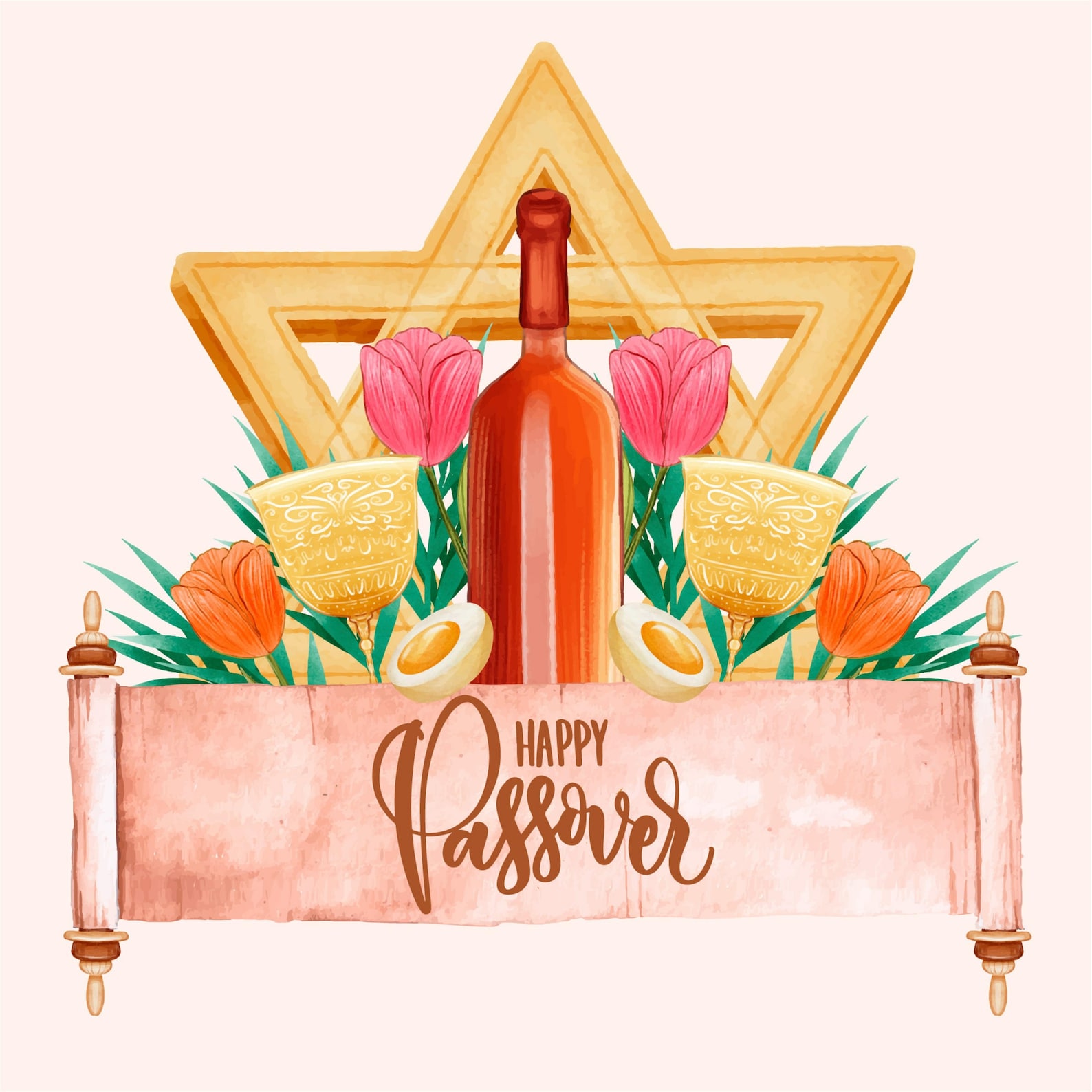 Passover Greeting Card / Jewish Holiday Card / Pesach Greeting Card ...