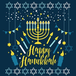 Hanukkah Seamless Pattern / Digital Paper / Pattern Pdf - Etsy