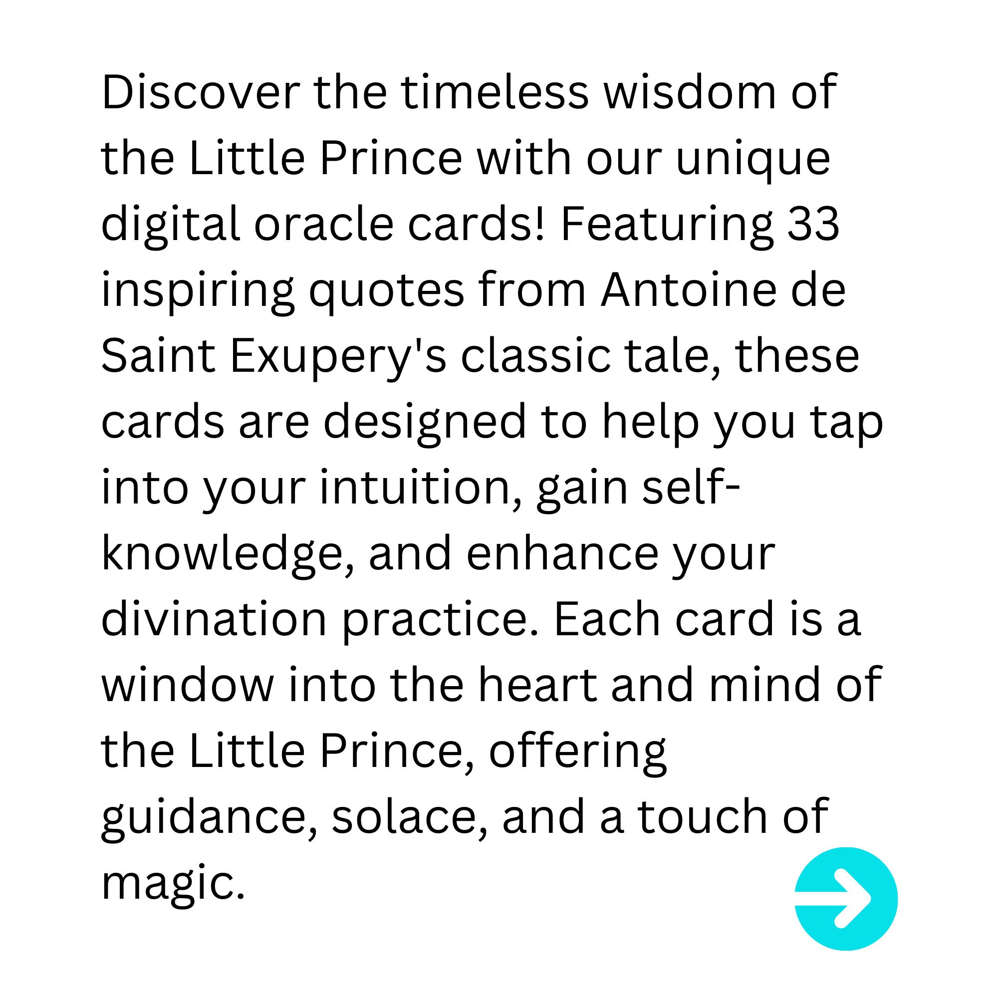 Little Prince Oracle Cards/little Prince Quotes Cards Deck/ Little ...
