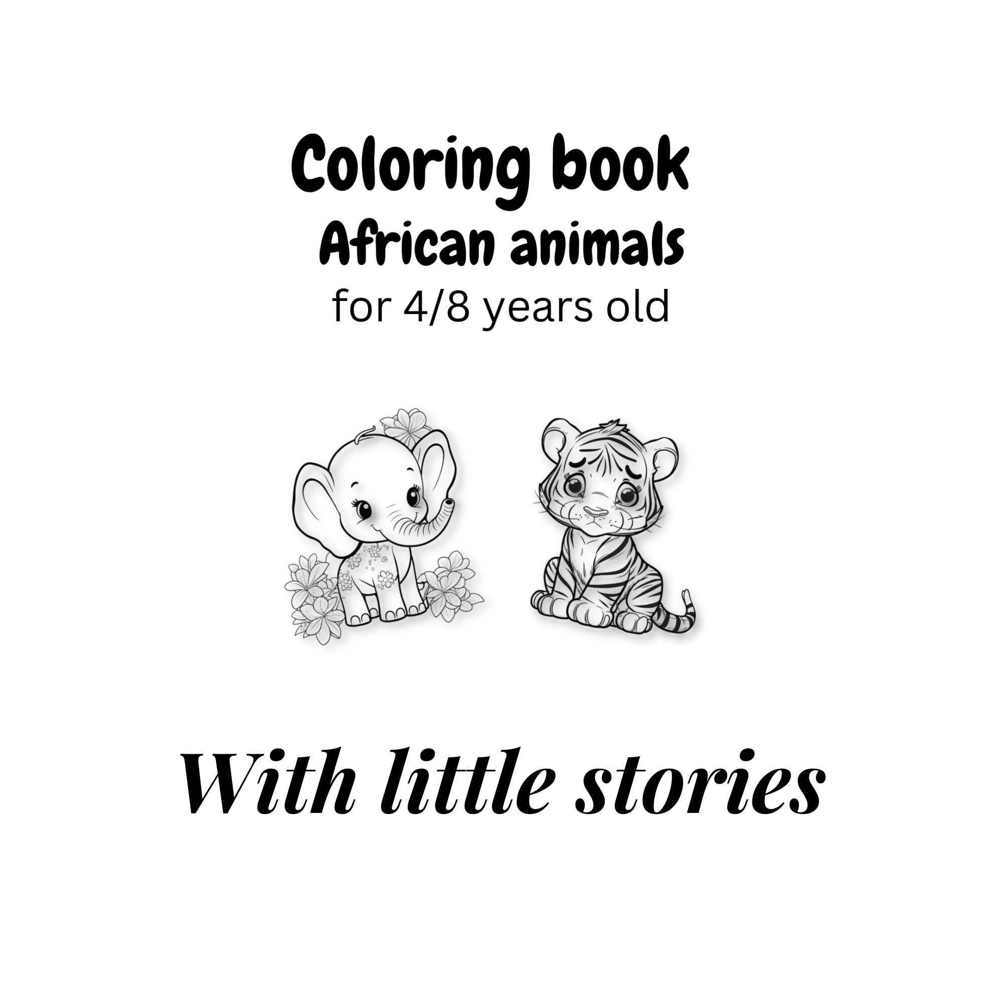 African Animal Book Coloring Pages