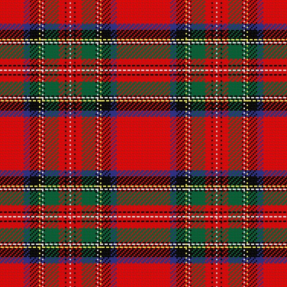 Scottish Tartan Digital Paper Digital Christmas Plaid | Etsy