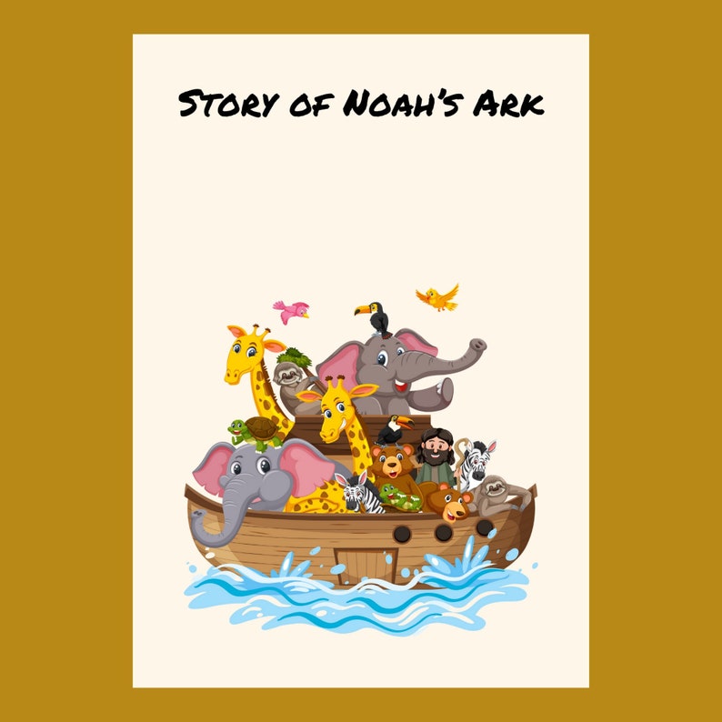 Story of Noahs Ark, Biblical Stories, Bible Unit Study, Genesis for ...