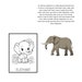 African Animals Coloring Pages With Little Stories, Coloring Pages for ...