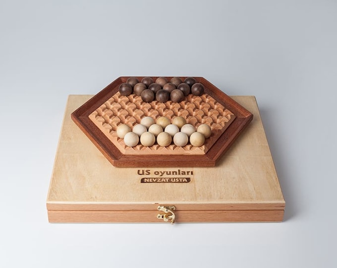 Abalone Board Game, Table Game, Mind Game, Wooden Abalone Game, Family ...