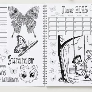 2025 Grade School Planner Childrens Coloring Planner Coloring Pages ...