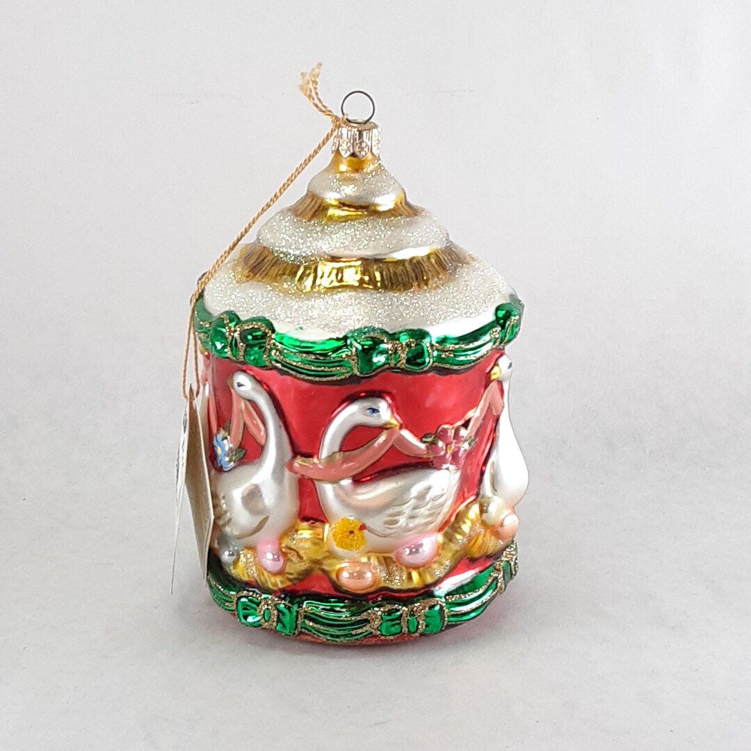 Kurt Adler Polonaise 'six Geese A Laying' Ornament Vintage - Etsy