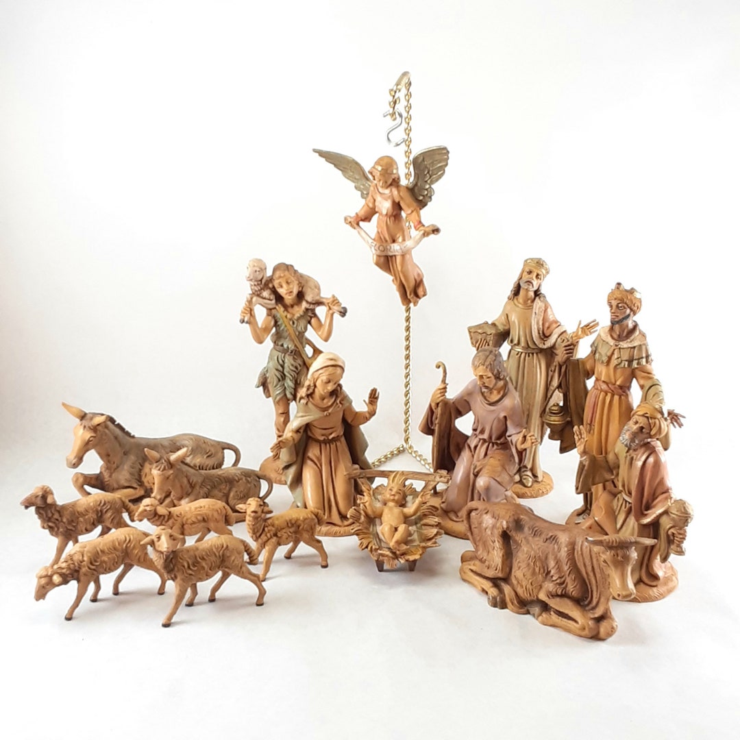 Fontanini 7.5-inch Scale 17 Pieces Nativity Figures 1983 Depose Italy ...